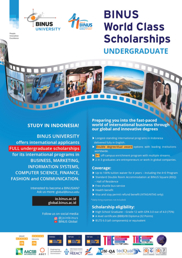 BINUS WORLD-CLASS SCHOLARSHIP – BINUS International Office
